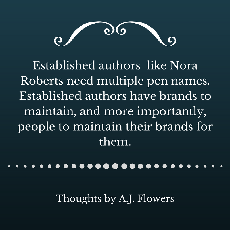 Should You Use Multiple Pen Names? – A.J. Flowers